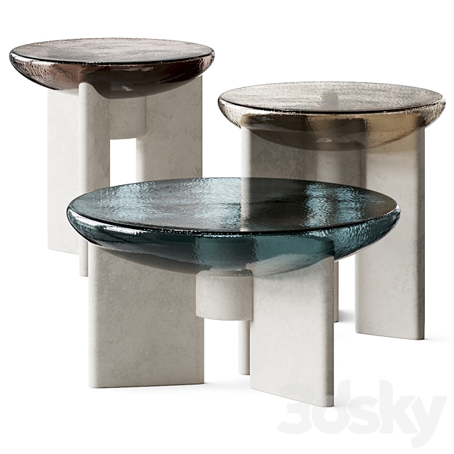 Paolo Castelli Lens Coffee Tables 3D Max - 3DMAXTER