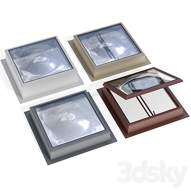 Окно люк аэратор слуховое / Roof window aerator skylights - 3D Models ...