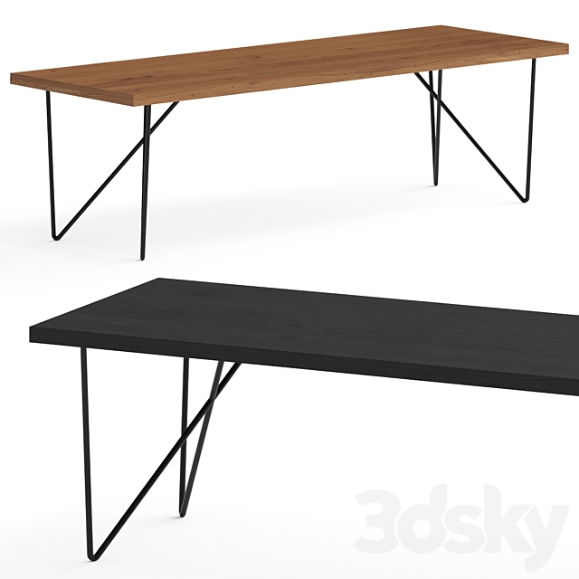 CB2 Dylan Dining Table 3D Max - 3DMAXTER