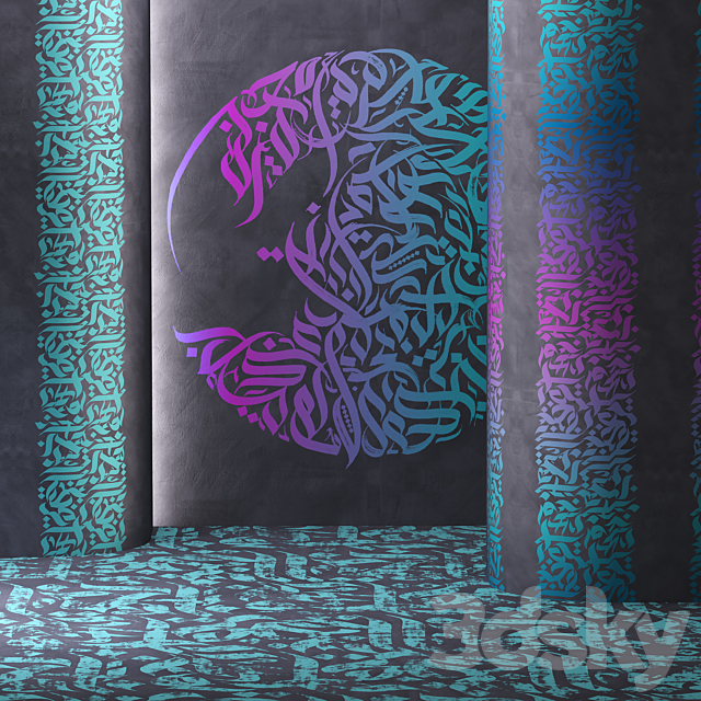 Calligraphy (seamless) 3D Max - 3DMAXTER