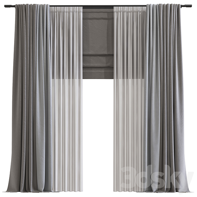 Curtain #334 3D Max - 3DMAXTER