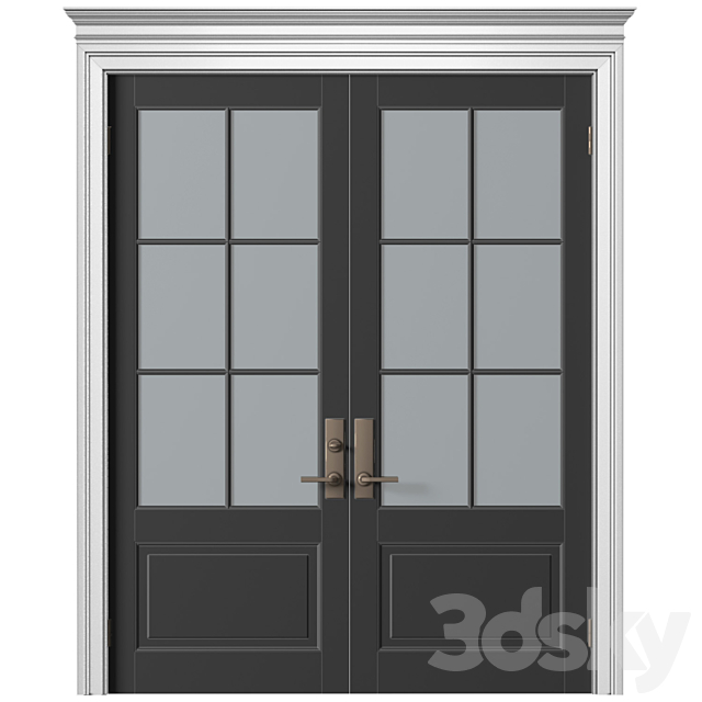 Entrance modern classic street doors. Entrance to the house.Front Iron ...