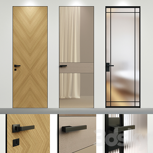 interior door 046 - secret door 3D Max - 3DMAXTER