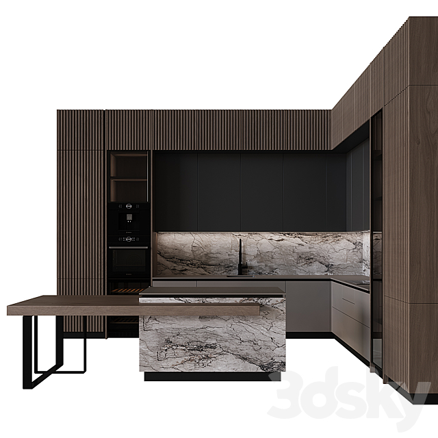 Kitchen in modern style 48 3D Max - 3DMAXTER