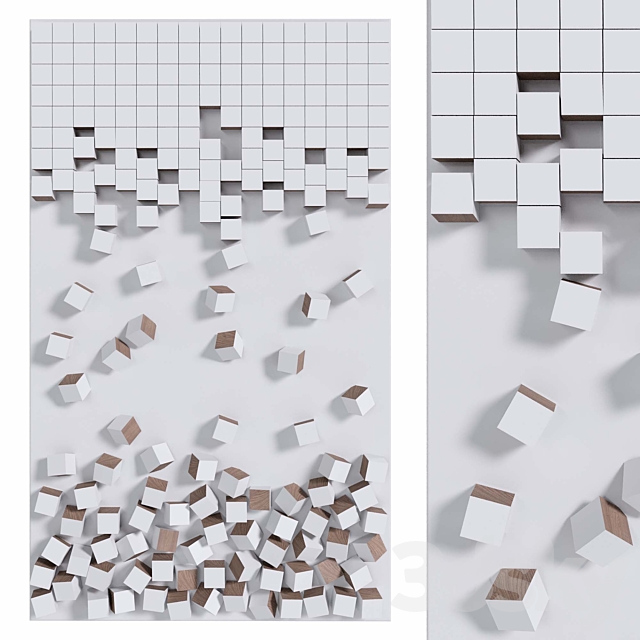 Falling sculpture 3D Max - 3DMAXTER