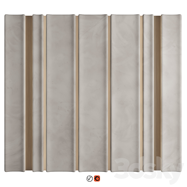 Wall Panel Decor 61 3D Max - 3DMAXTER