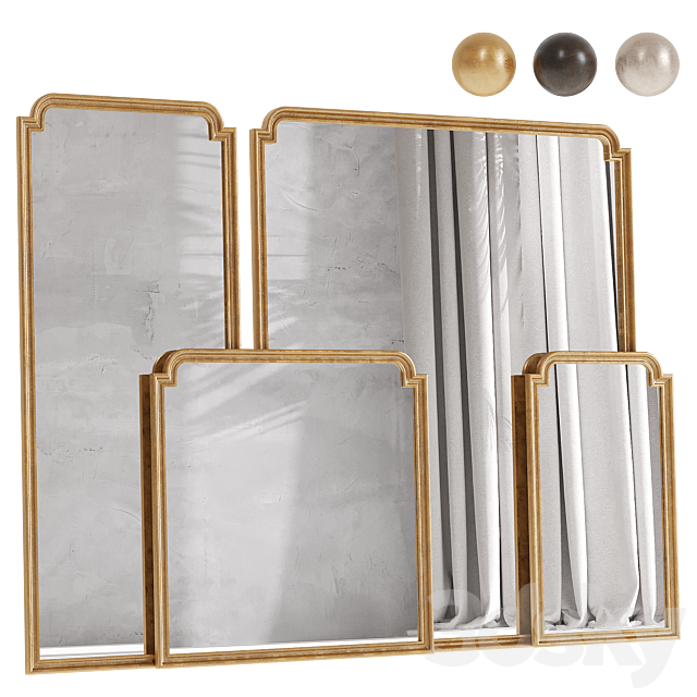 Aperture Mirror Set 3D Max - 3DMAXTER