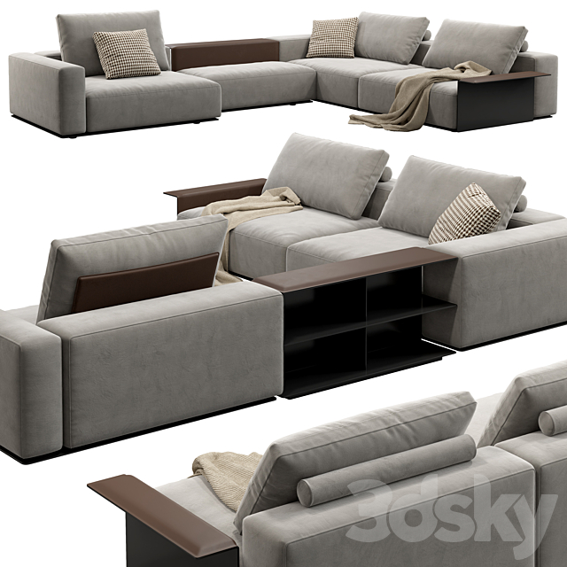 Poliform Westside Sofa set 2 3D Max - 3DMAXTER