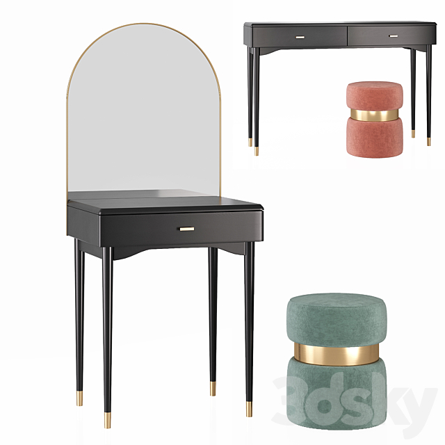 La Redoute Novani makeup table 3D Max - 3DMAXTER