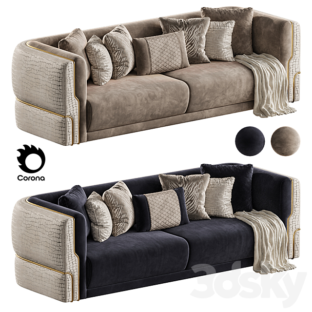 Nepal Luxury Sofa 3D Max - 3DMAXTER