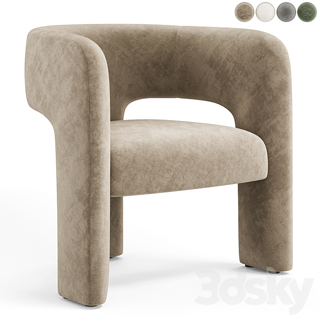 Isidore Chair by Highfashionhome 3D Max - 3DMAXTER