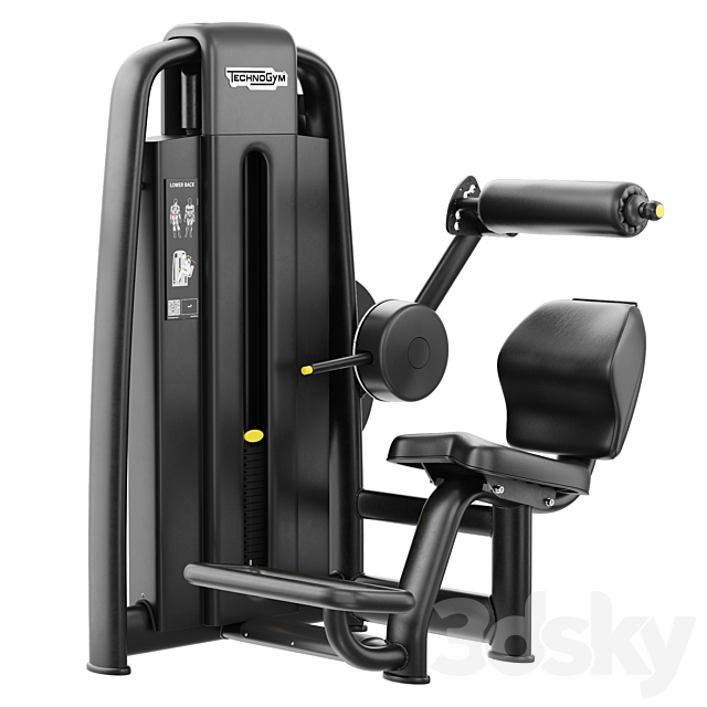 Technogym Selection 700 - Lower Back 3D Max - 3DMAXTER
