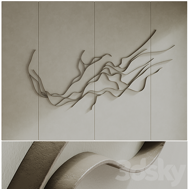 decorative wall art 07 3D Max - 3DMAXTER