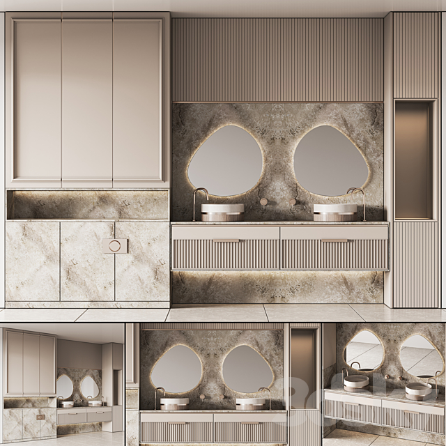 Bathroom Furniture Set 22 3D Max - 3DMAXTER