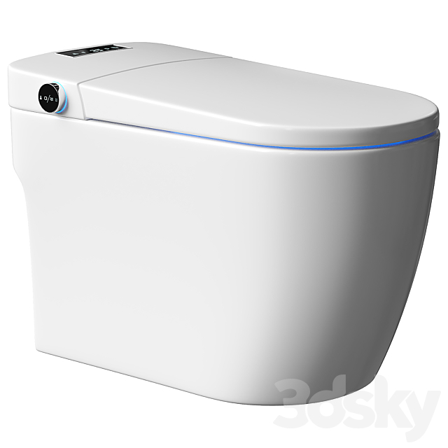 Self Clean Smart Toilet 3D Max - 3DMAXTER