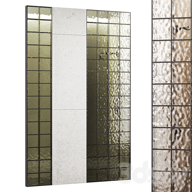 Glass Block Wall 01 3D Max - 3DMAXTER