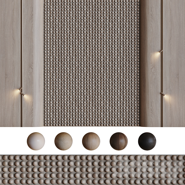 Decorative 3D wall panel 015 Pattern 3D Max - 3DMAXTER