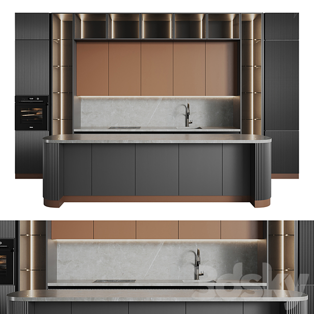 Modern Kitchen 1 3D Max - 3DMAXTER