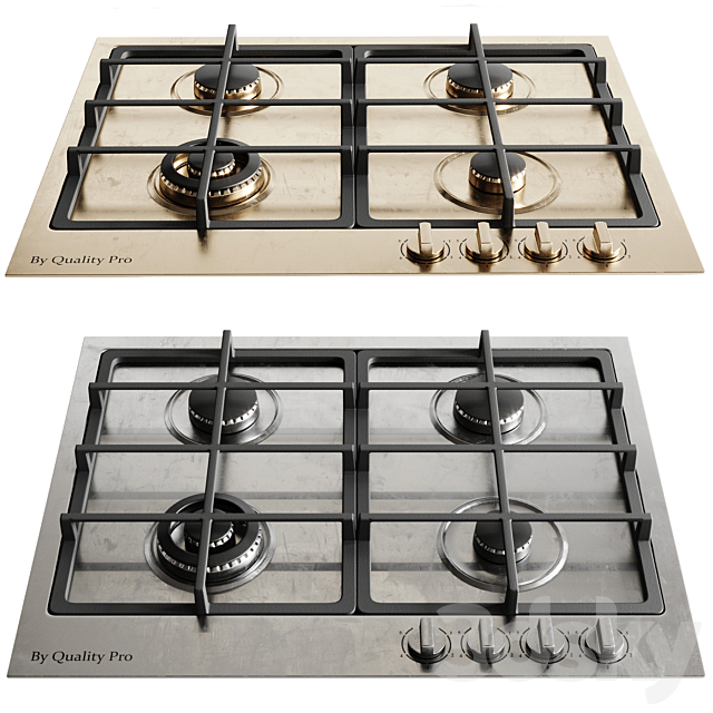 Gas plate for Kitchen 3D Max - 3DMAXTER