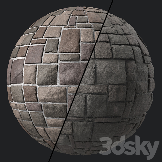 Stone Wall Materials 104- Decorative Random Pattern | Pbr 4k Seamless ...