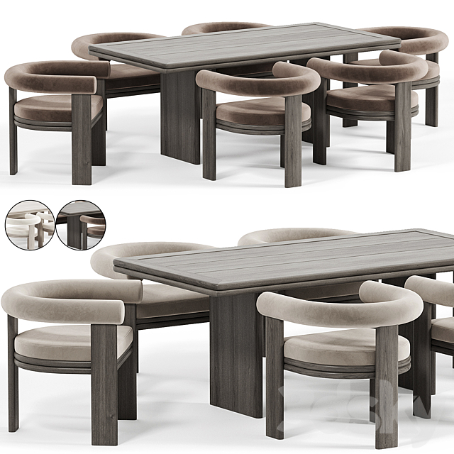 Dining Chair Collins COLLINS table 3D Max - 3DMAXTER