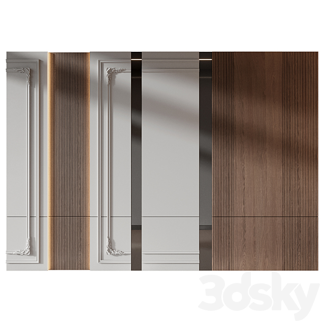 wall panels | set 350 3D Max - 3DMAXTER
