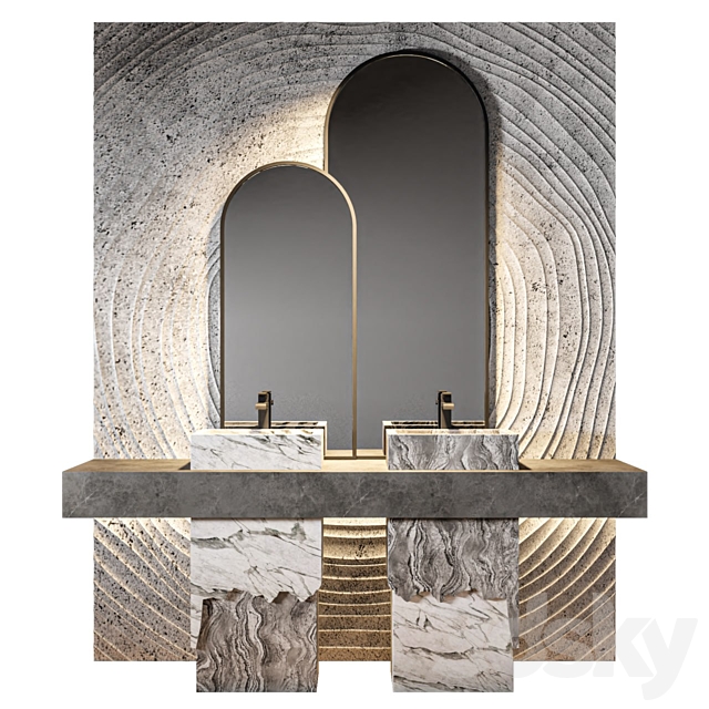 Luxury Bathroom 449 3D Max - 3DMAXTER