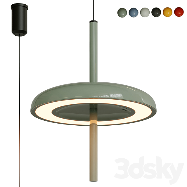 Nexia Porte Suspended Lamp In 6 Colors 3D Max - 3D Max Master