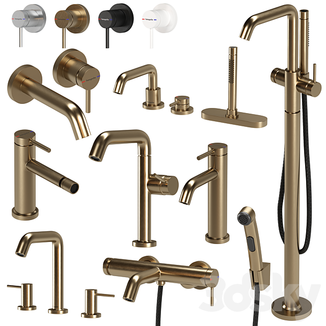 Hansgrohe Tecturis Faucet Set 01 3D Max - 3DMAXTER