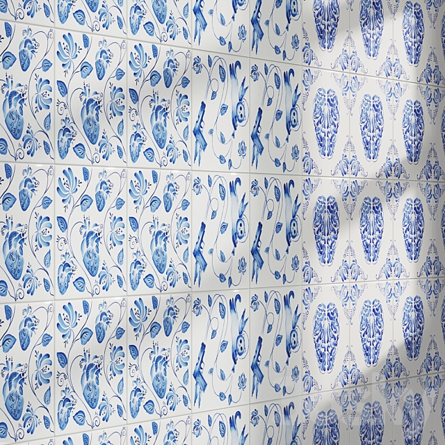 Tiles Collection Blue Russian by Daria Vasilkova 3D Max - 3DMAXTER