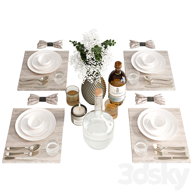 TABLEWARE SET - 3D Models Collection