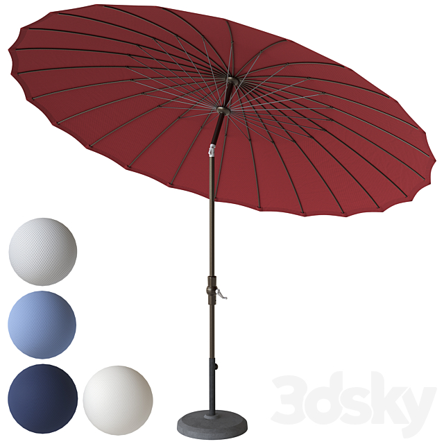 outdoor umbrellas - 3D Models Collection